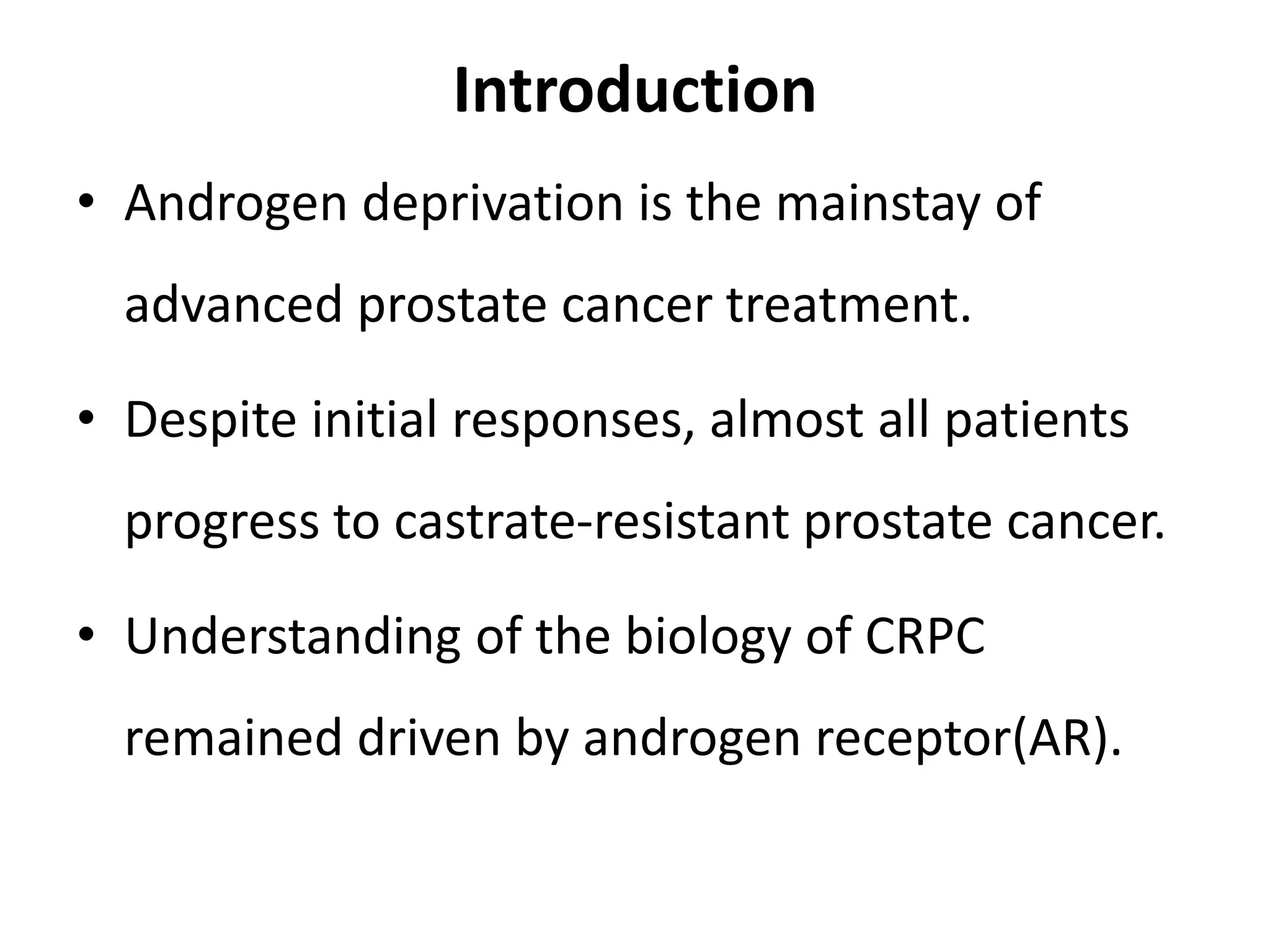 Metastatic castrate resistant prostate cancer | PPTX
