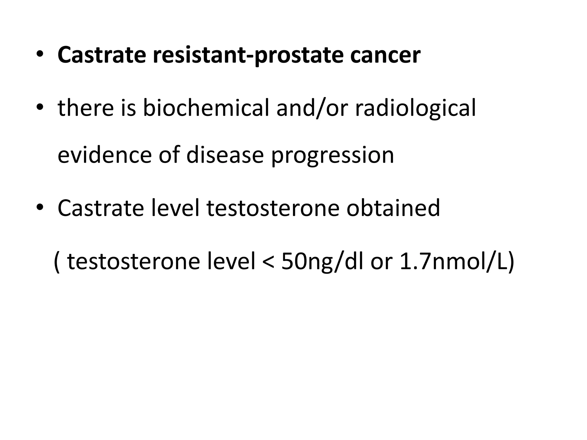 Metastatic castrate resistant prostate cancer | PPTX