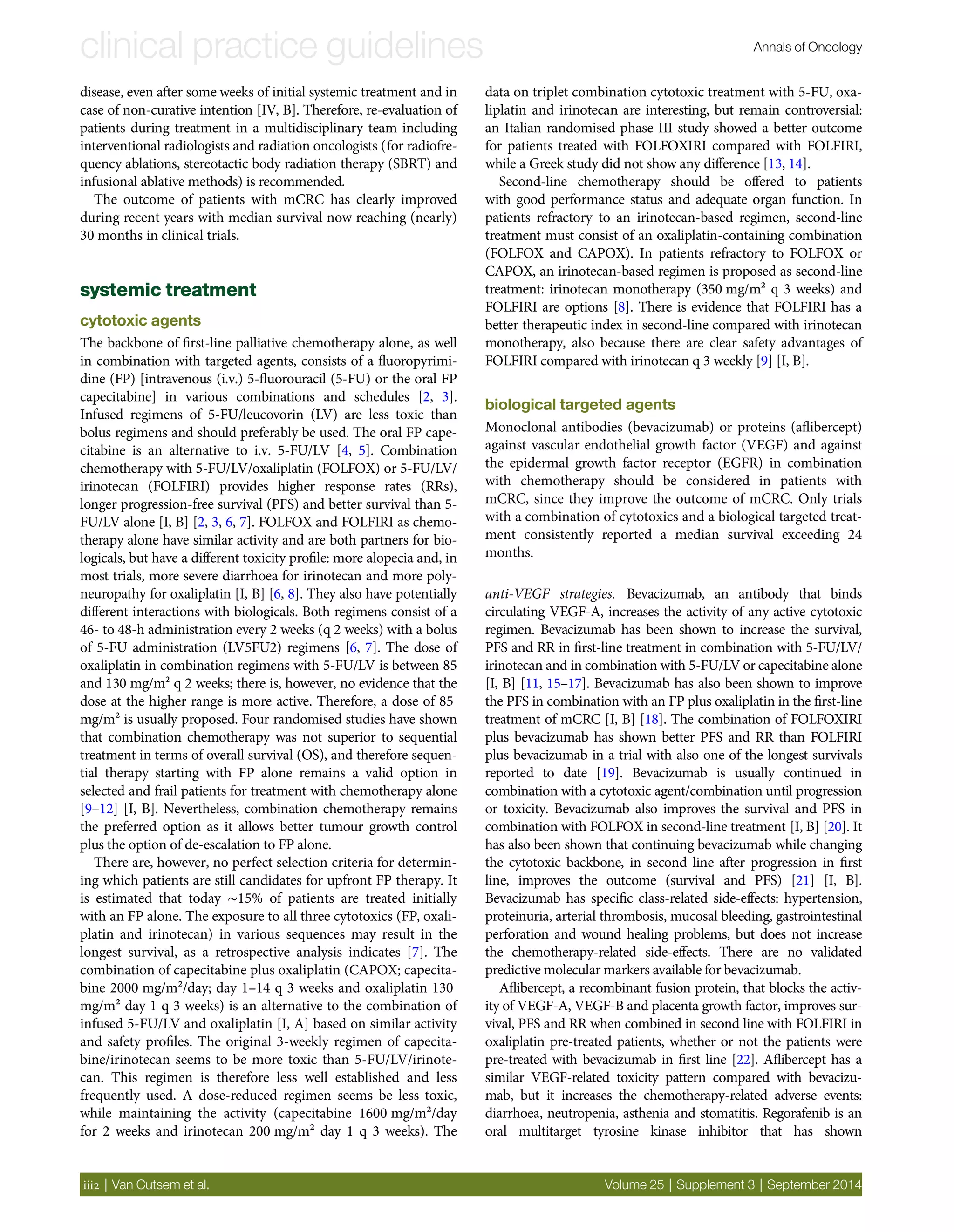 Metastatic colorectal cancer esmo | PDF