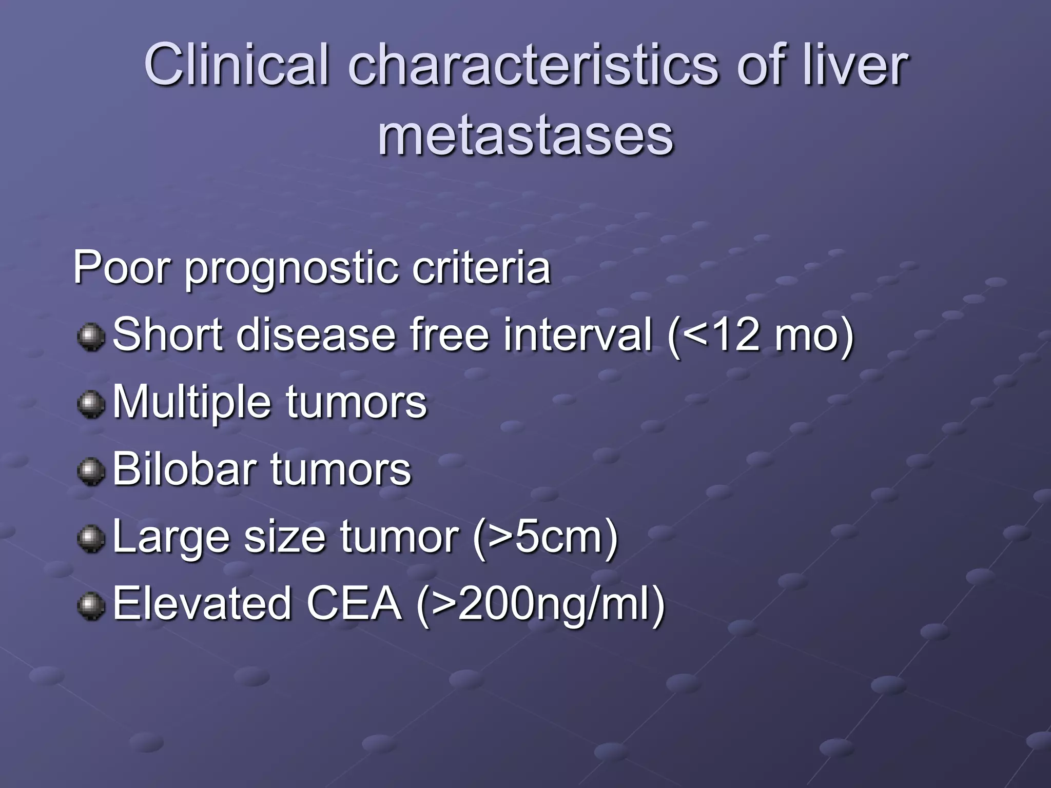 Metastatic liver disease (2) | PPT