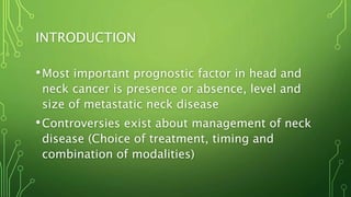 Metastatic neck disease and management | PPT