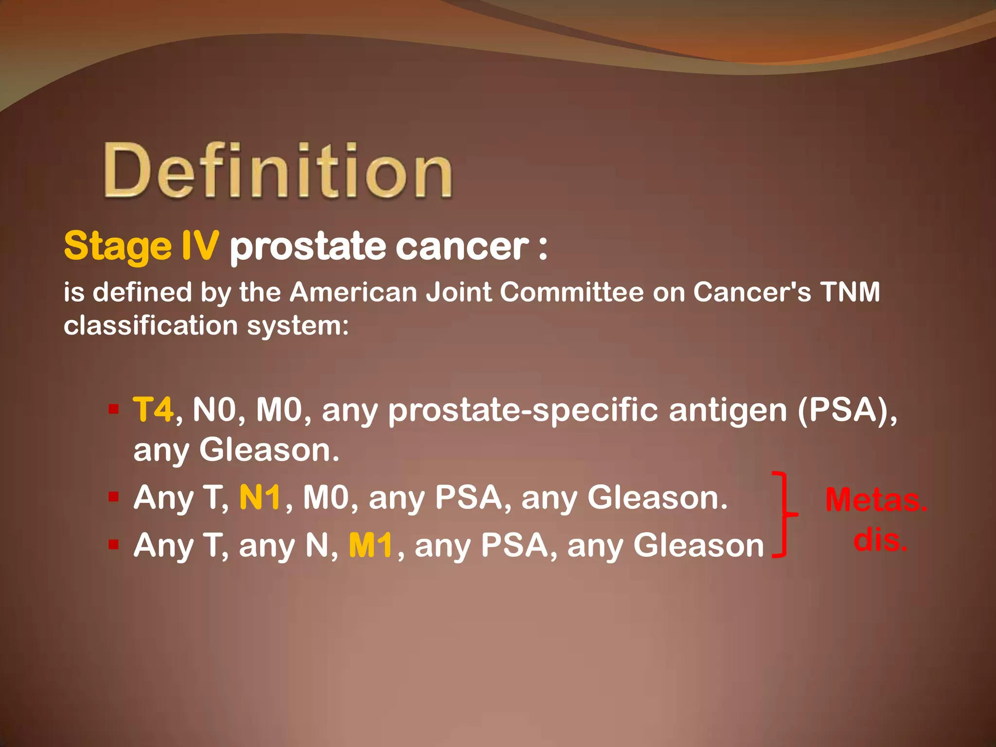 Metastatic prostate cancer.. a guide for treatment choice | PDF