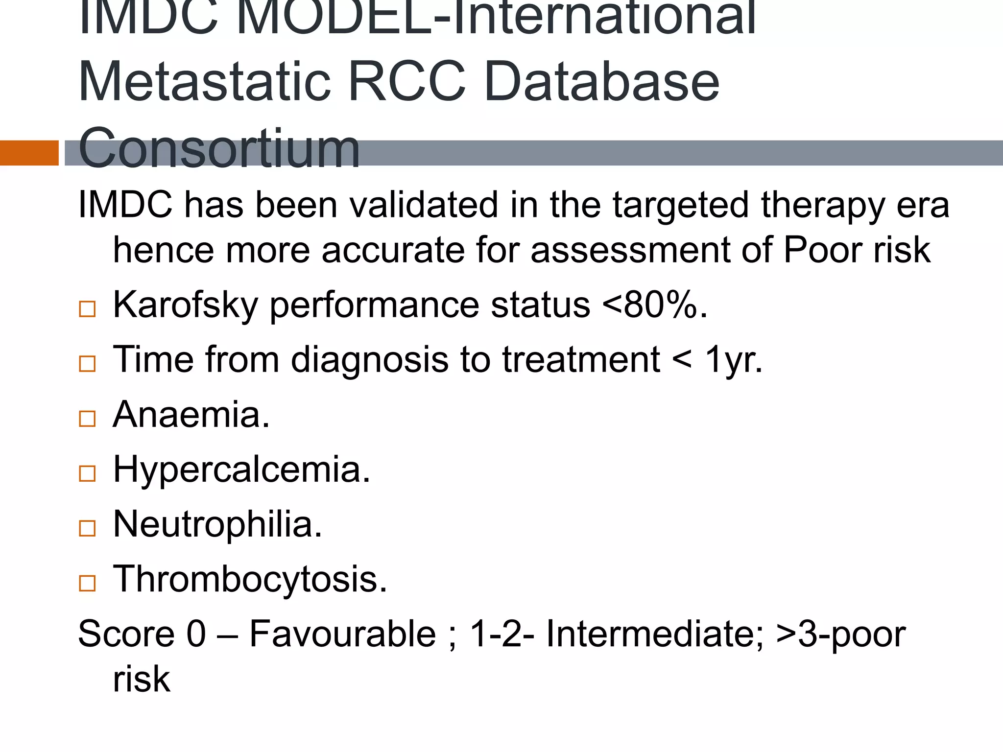 Metastatic renal cell carcinoma | PPTX