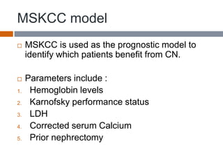 Metastatic renal cell carcinoma | PPTX