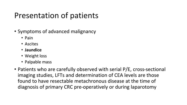 Management of Metastatic tumors in liver.pptx