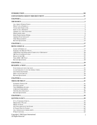 Metastock formula primer | PDF