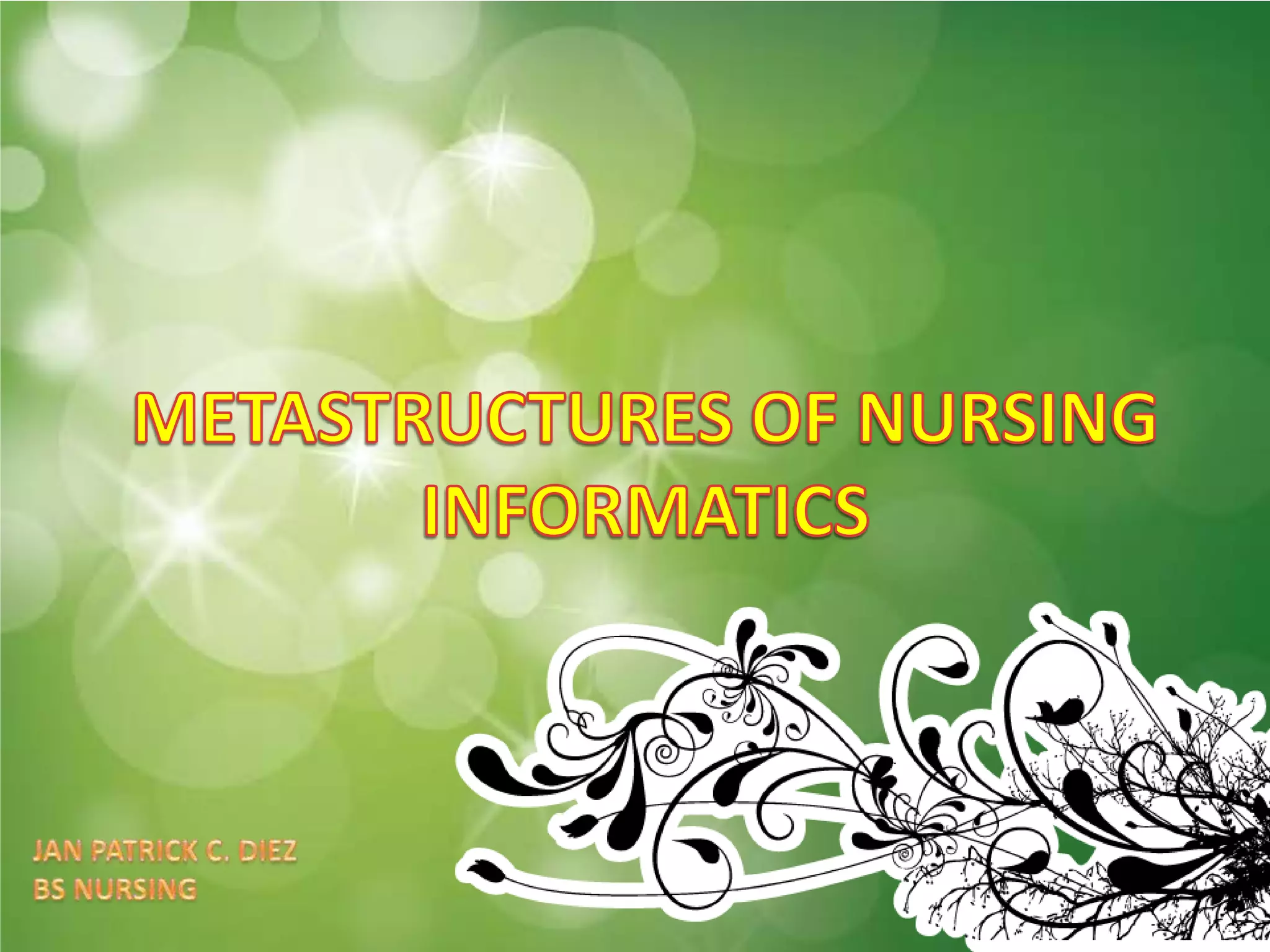 Metastructures of nursing informatics | PPTX