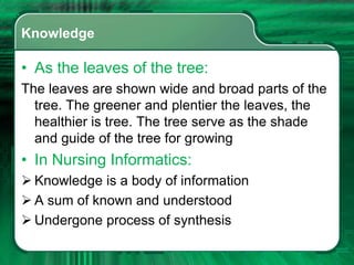 Metastructures of nursing informatics | PPTX