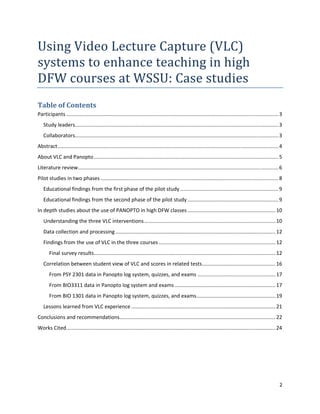 Using Video Lecture Capture (VLC) systems to enhance teaching in high ...