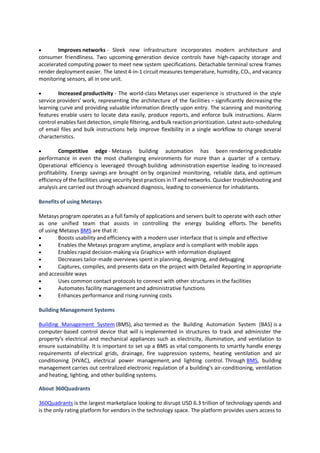 Metasys – Redefining Modern Building Management Identified by ...