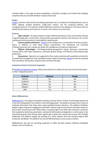 Comparing Best-in-Class Building Management Systems – Metasys vs ...