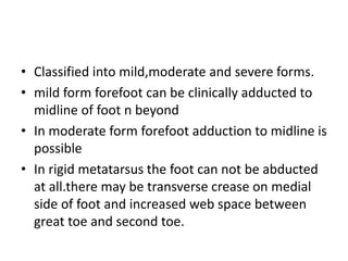Metatarsus adductus | PPTX
