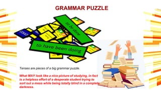 Meta (teaching tenses with grammar cube) | PPT