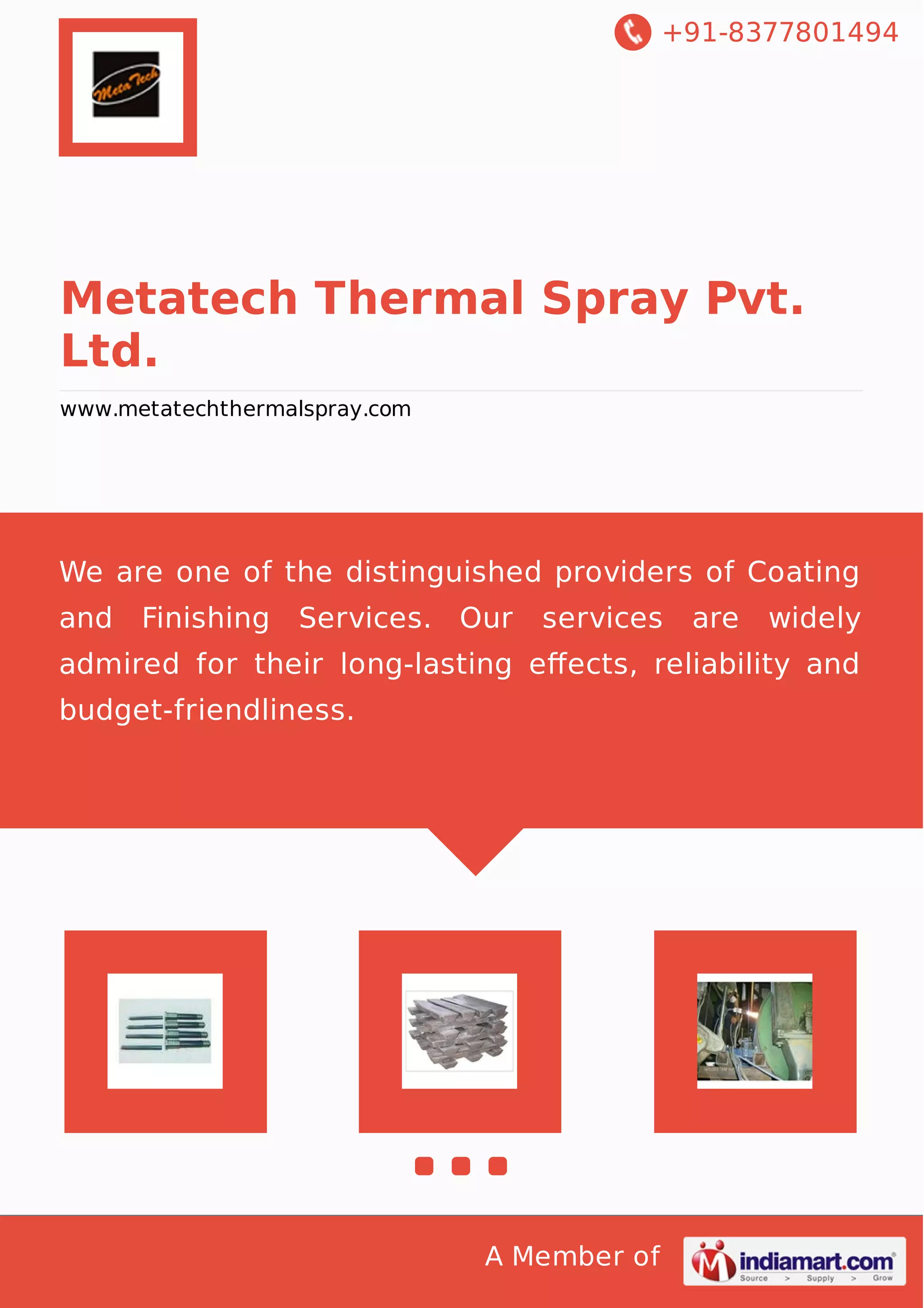 Metatech thermal-spray-pvt-ltd | PDF | Business | Business and Finance
