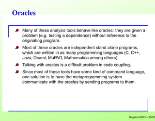 Tools for Meta-Programming | PPT