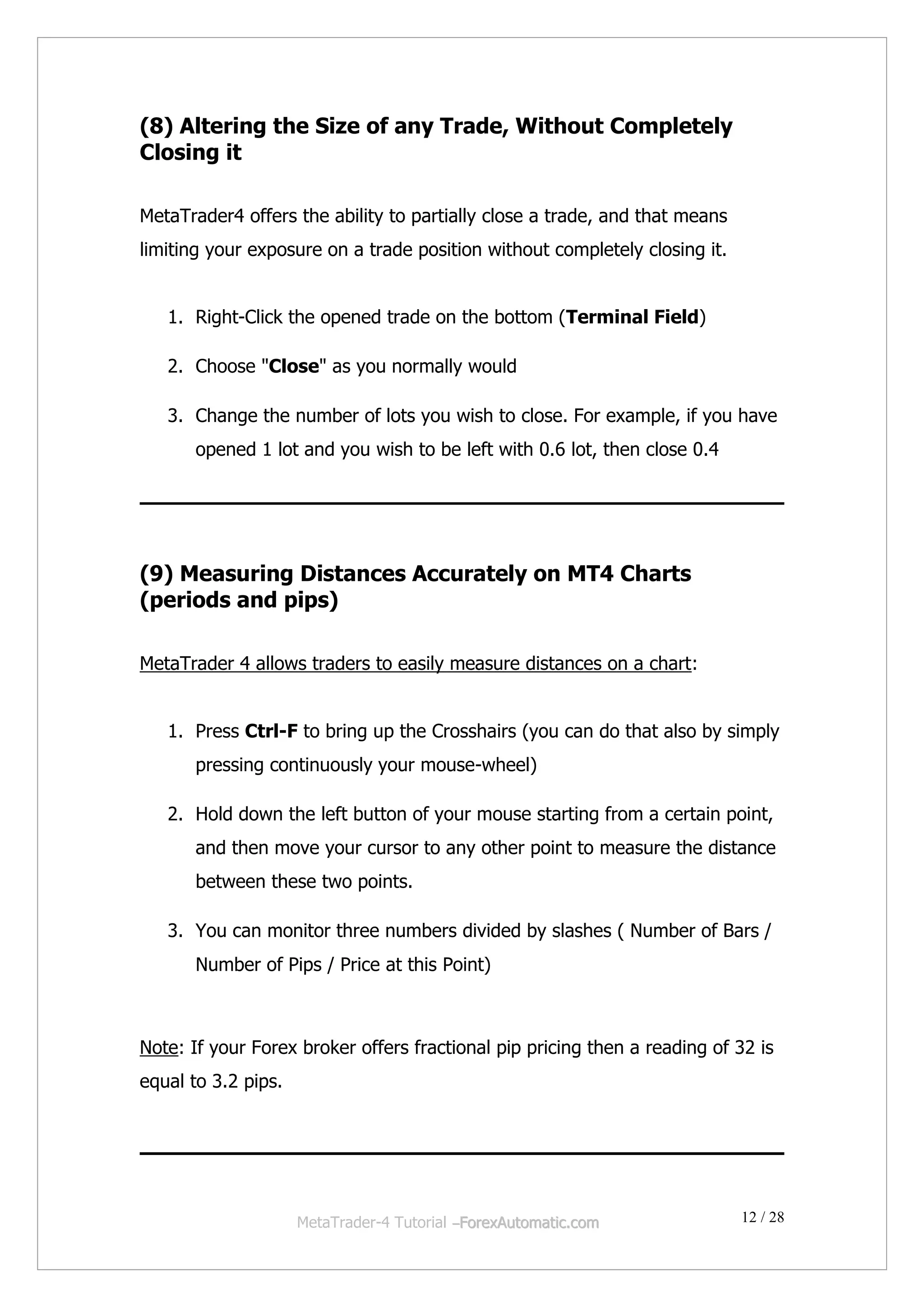 The MetaTrader-4 (MT4) Trading Tutorial -Essential Tips and Tricks for ...