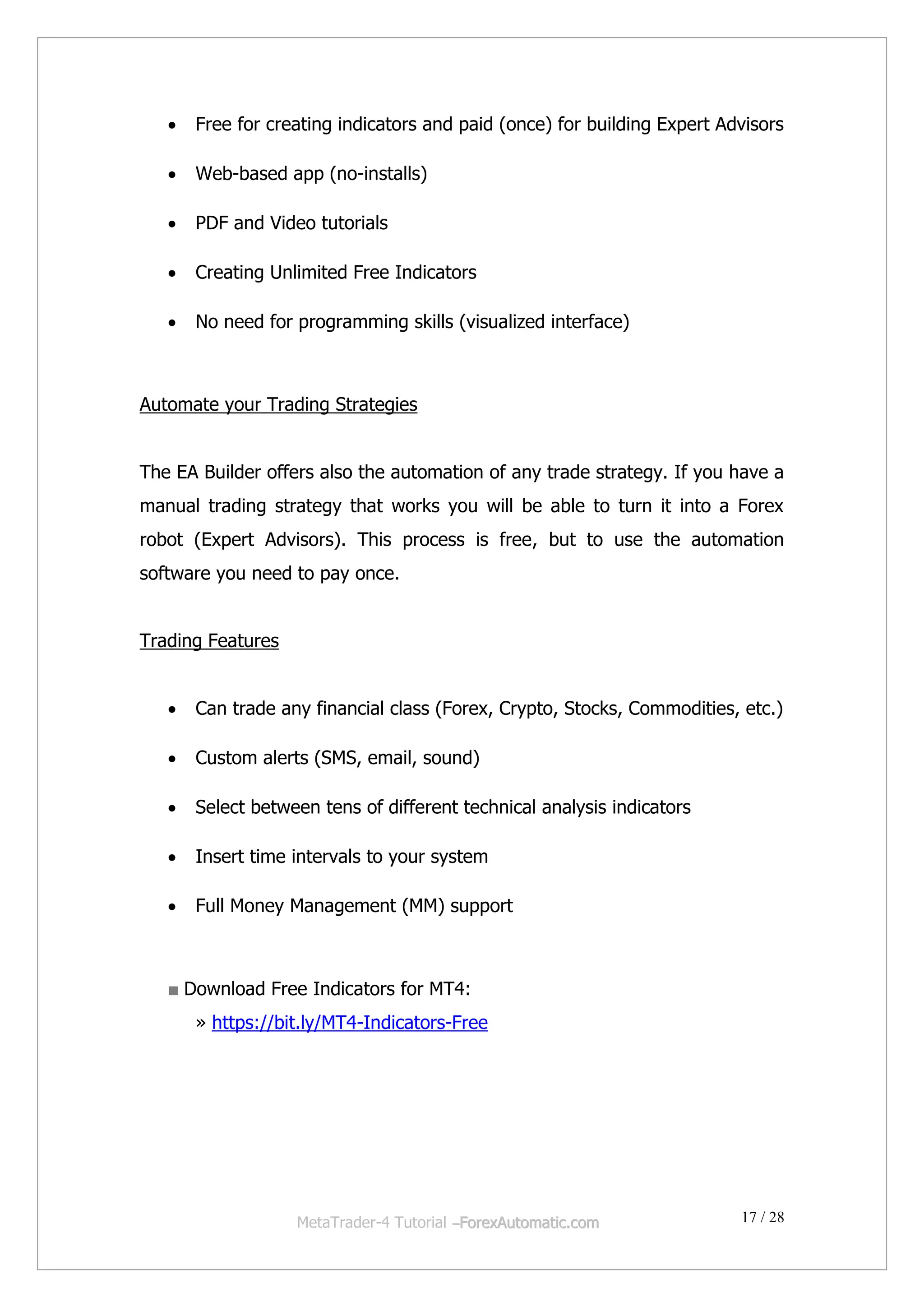 The MetaTrader-4 (MT4) Trading Tutorial -Essential Tips and Tricks for Forex and CFD Traders | PDF