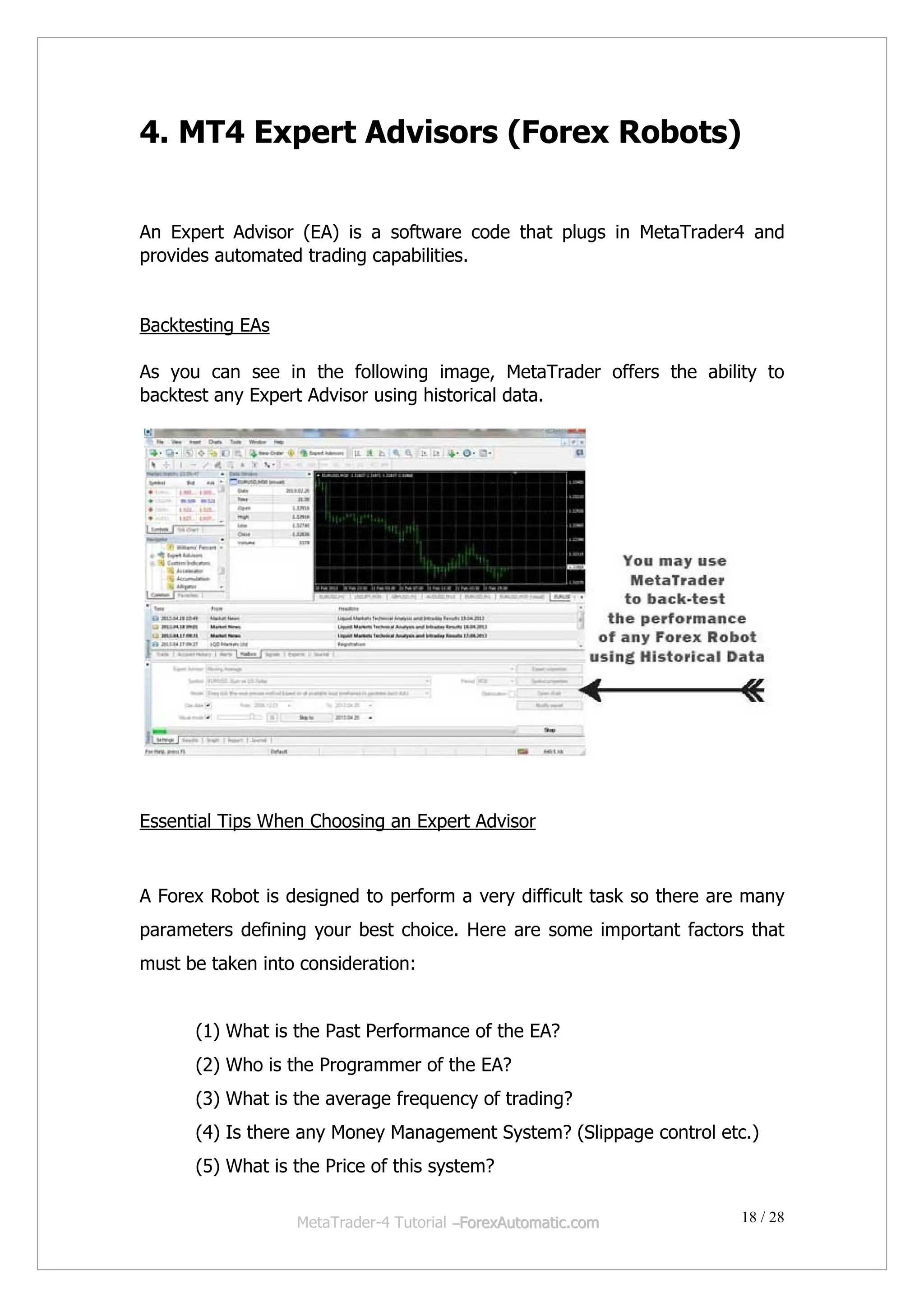 The MetaTrader-4 (MT4) Trading Tutorial -Essential Tips and Tricks for ...