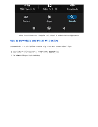 MetaTrader 5 (MT5) Download and Installation Guide | PDF