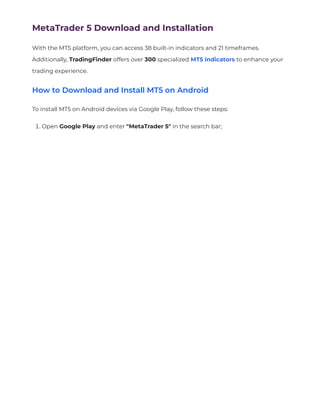 MetaTrader 5 (MT5) Download and Installation Guide | PDF