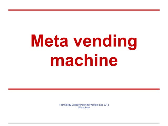 Meta vending machine | PDF