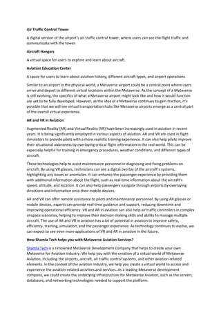 Metaverse Aviation | PDF