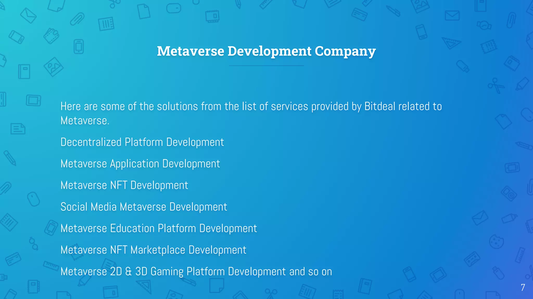 Metaverse development company | PPTX