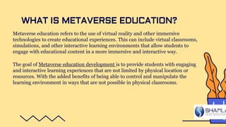 Metaverse Education Development | PPTX