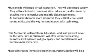 Metaverse Humanoidhere is here is. about | DOCX