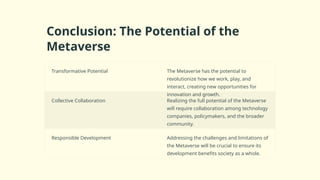 Metaverse PPT basic of metaverse and its details application.pptx