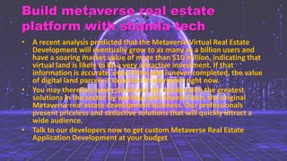 Metaverse Real Estate development | PPT