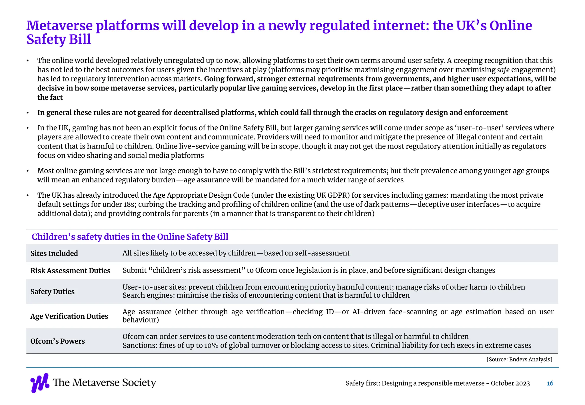 The Metaverse Society - Safety first: Designing a responsible metaverse ...