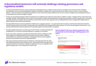 The Metaverse Society - Safety first: Designing a responsible metaverse | PPT
