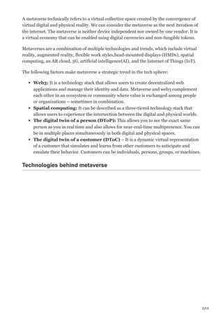 Metaverse Training Reimagining the Future of Learning and Development | PDF