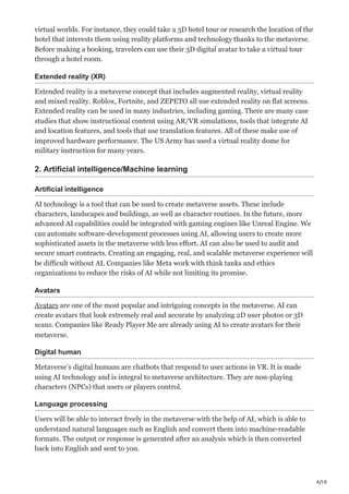 Metaverse Training Reimagining the Future of Learning and Development | PDF