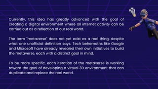 Metaverse vs Virtual Reality | PDF | Augmented Reality | Technology & Computing