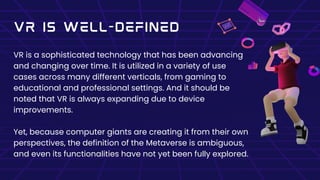 Metaverse vs Virtual Reality | PDF | Augmented Reality | Technology ...