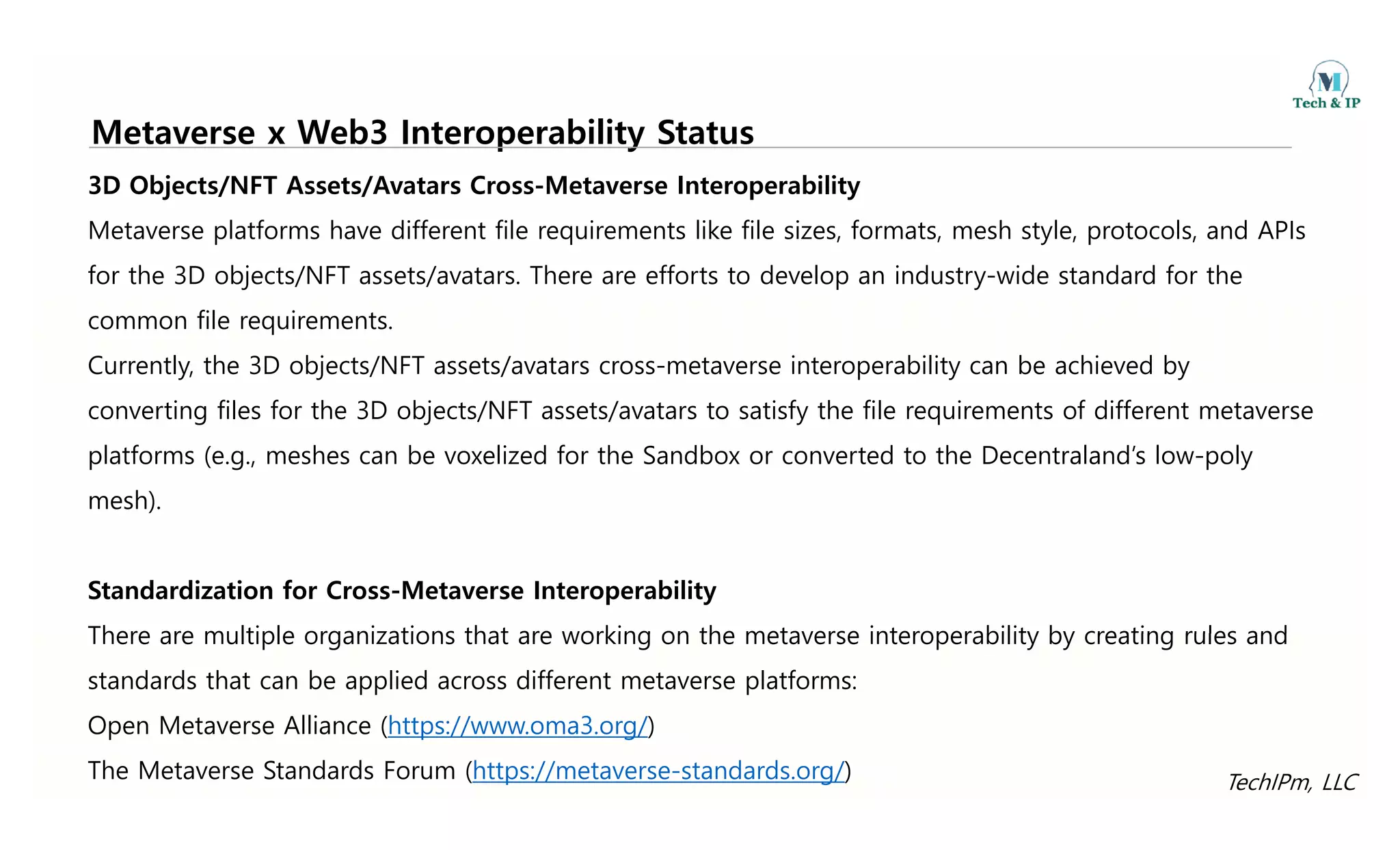 Metaverse x Web3 Interoperability Overview | PDF