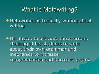 Metawriting | PPT