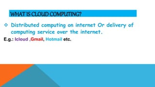 cloud computing | PPTX