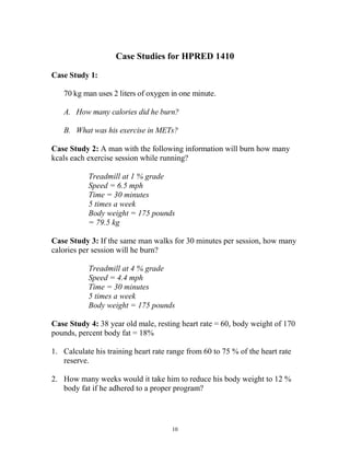 ACSM Metabolic Equations | PDF