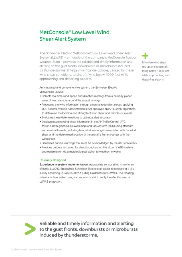 MetConsole® LLWAS (Low Level Wind Shear Alert System) | PDF