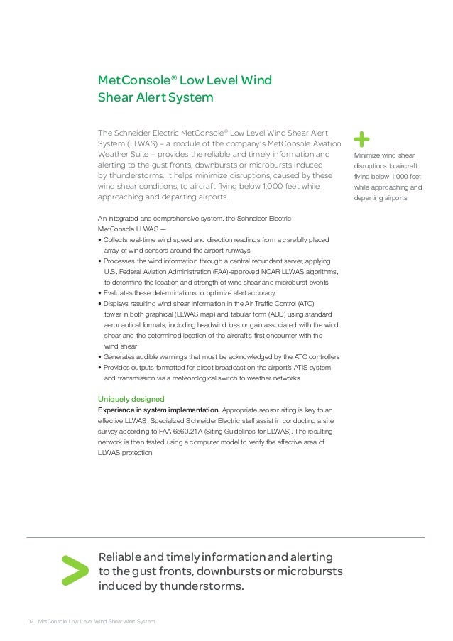 MetConsole® LLWAS (Low Level Wind Shear Alert System)