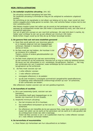 Met de fiets in het verkeer 1 | PDF