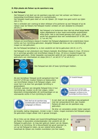 Met de fiets in het verkeer 1 | PDF