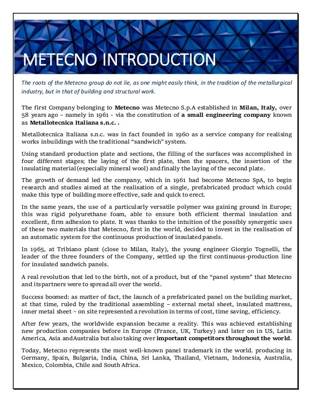 Metecno introduction | PDF