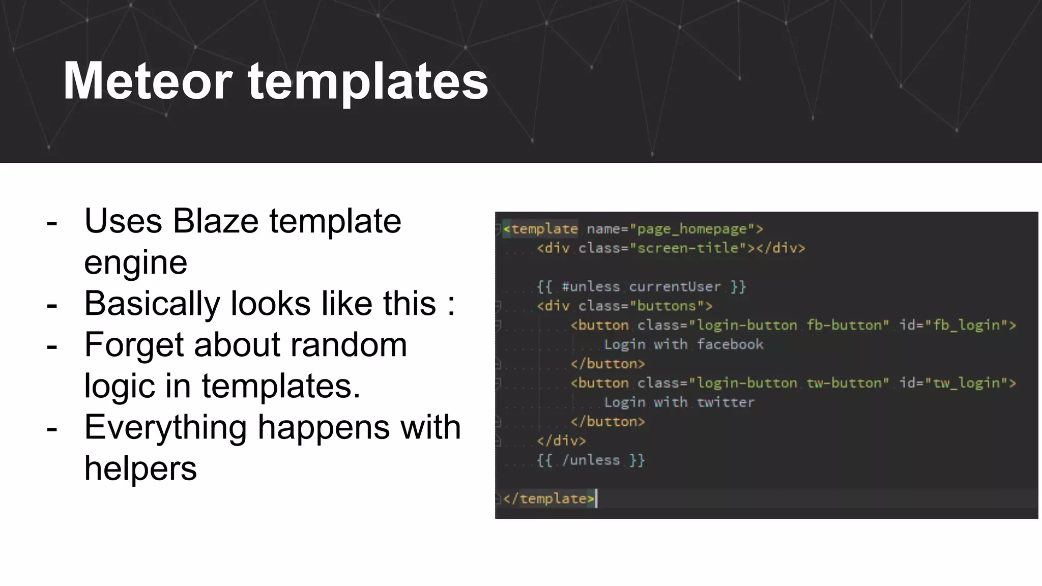 Meteor presentation | PPT