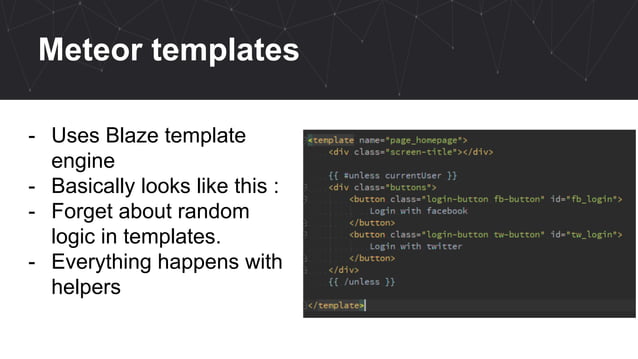 Meteor presentation | PPT