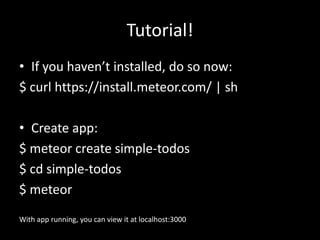 Meteor Day Talk | PPT