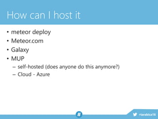 Through Meteor to the stars - Developing full-stack SPA's with meteor.js